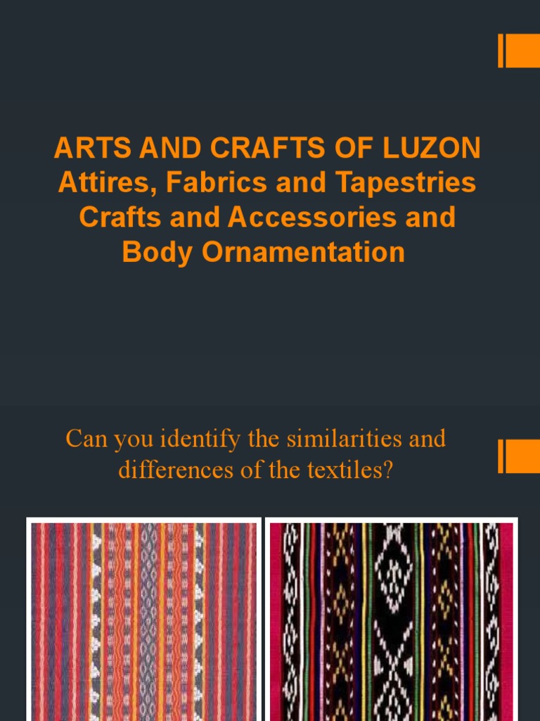 Luzon Textiles and Crafts Overview | PDF | Weaving | Textiles