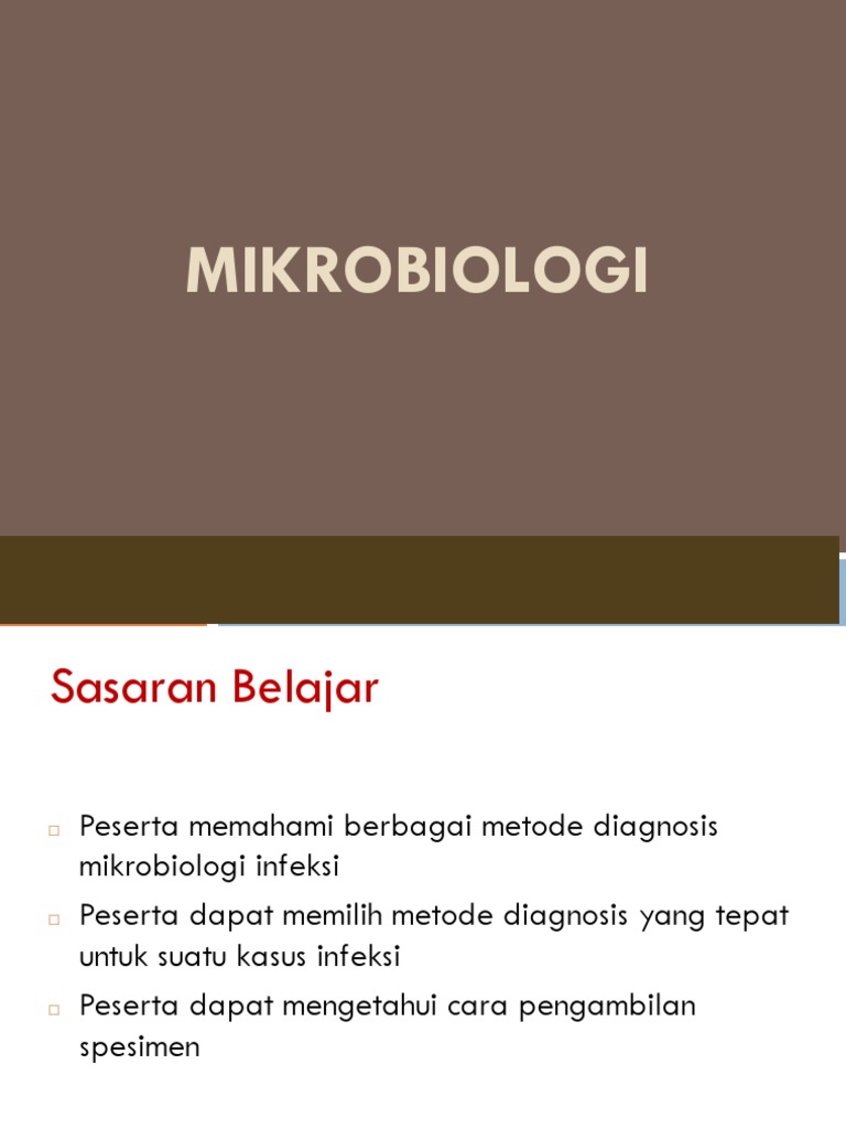Mikrobiologi Dasar | PDF