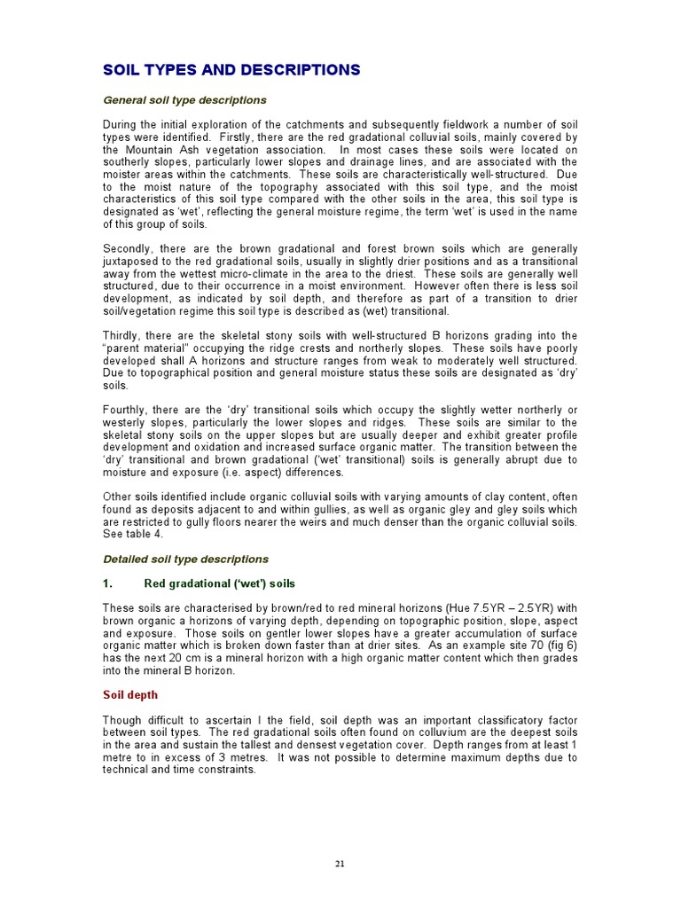 Reefton Soil Types | PDF | Soil | Drainage Basin