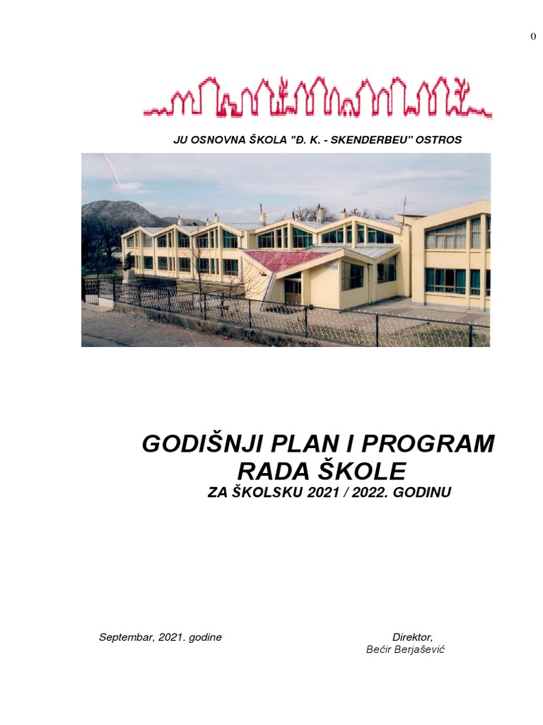 Godišnji Plan I Program Rada Škole: Ju Osnovna Škola "Đ. K ...