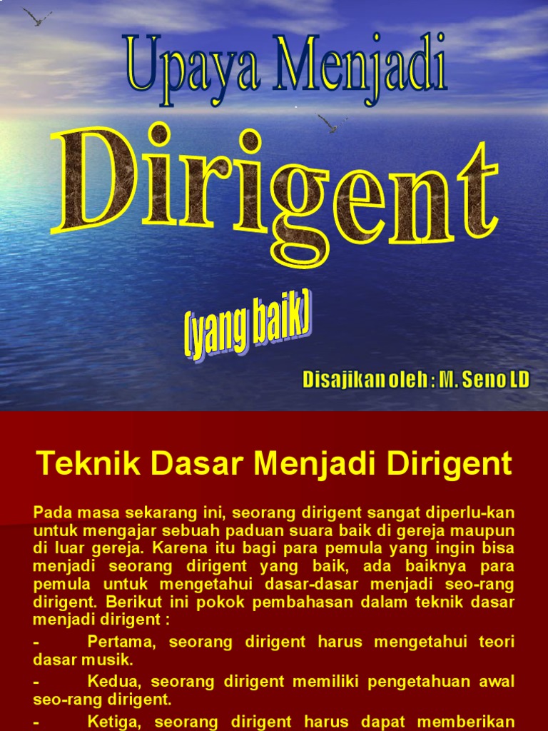 Menjadi Dirigent (Yang Baik) | PDF | Kajian Bahasa Asing | Seni