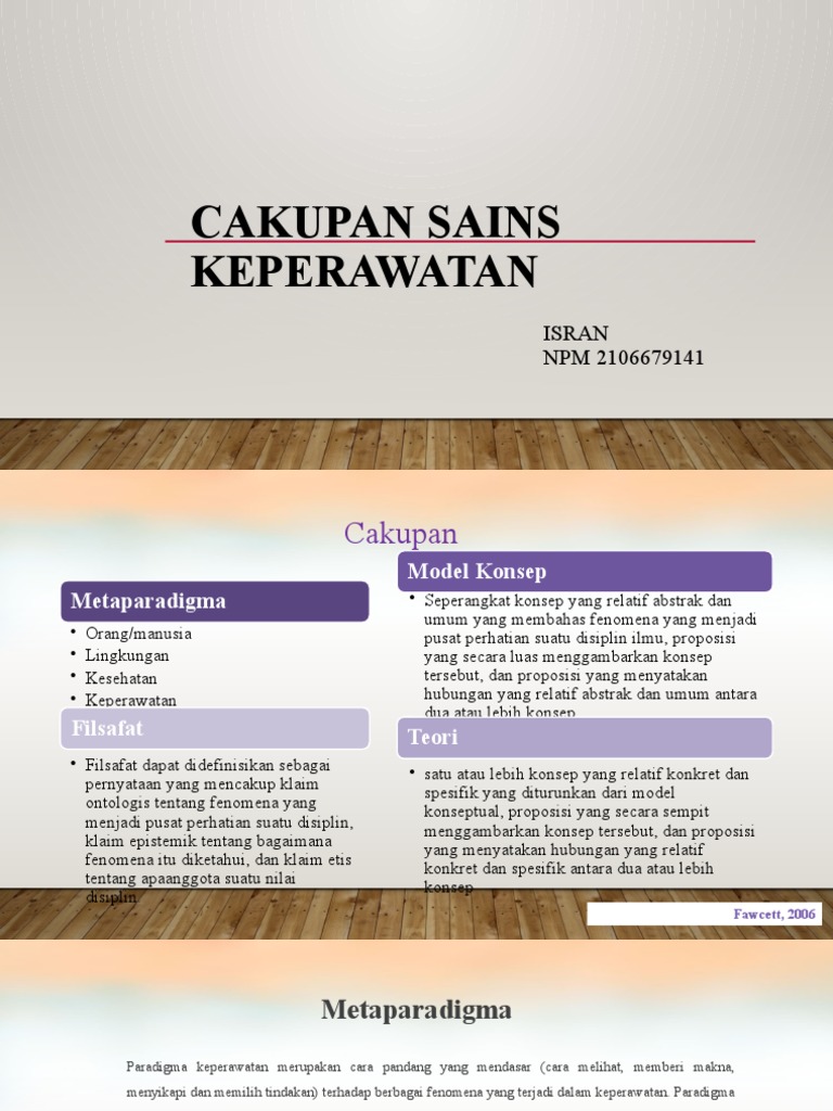 Cakupan Metaparadigma Keperawatan | PDF