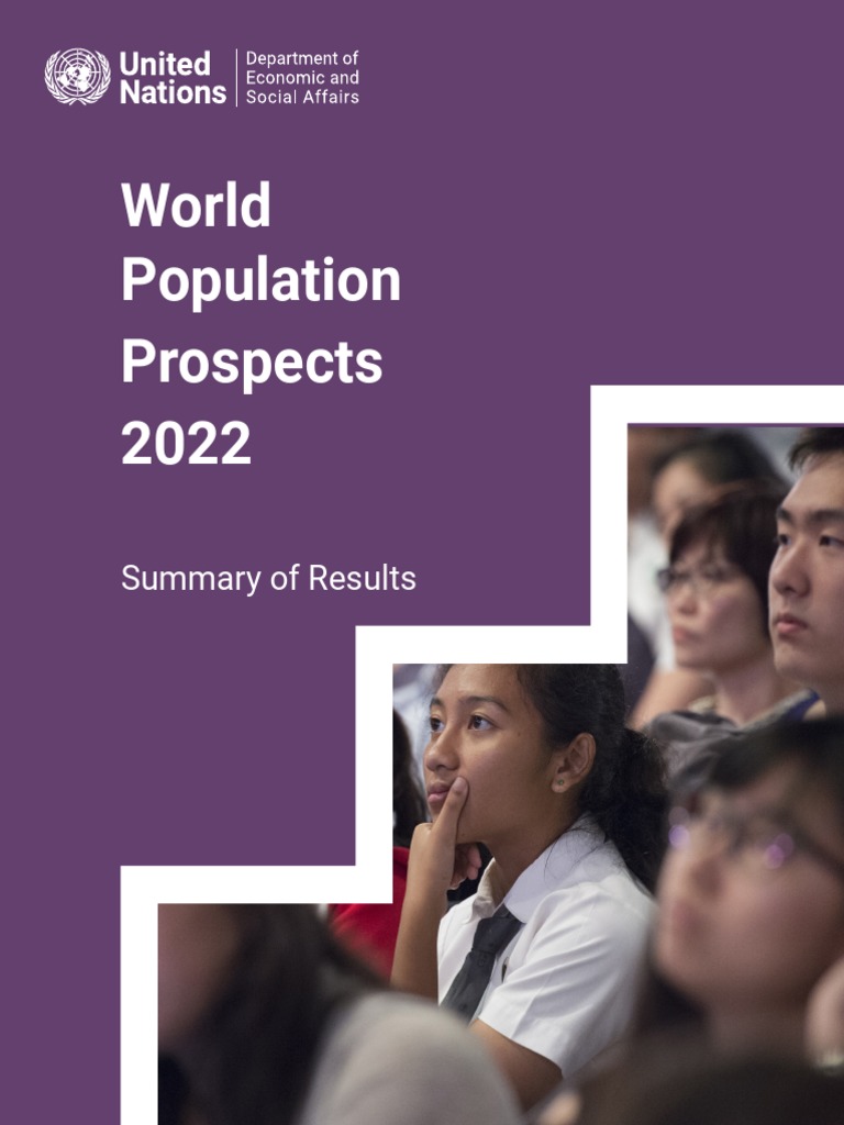 Undesa PD 2022 WPP Summary of Results | PDF | World Population | Population Growth