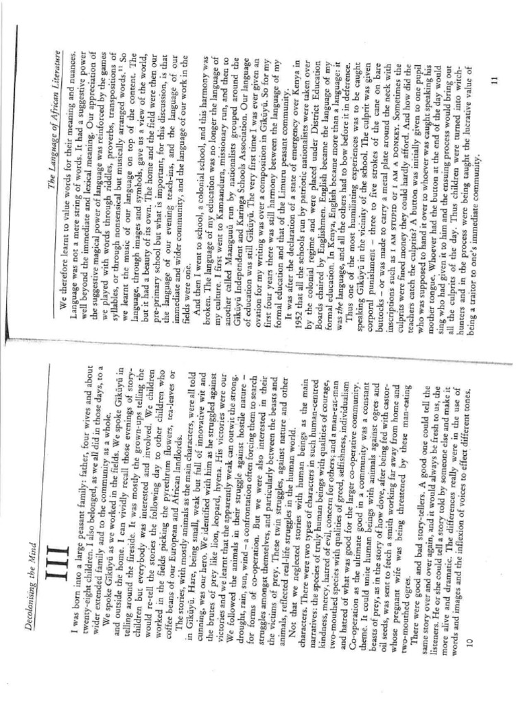 Decolonizing The Mind Pdf