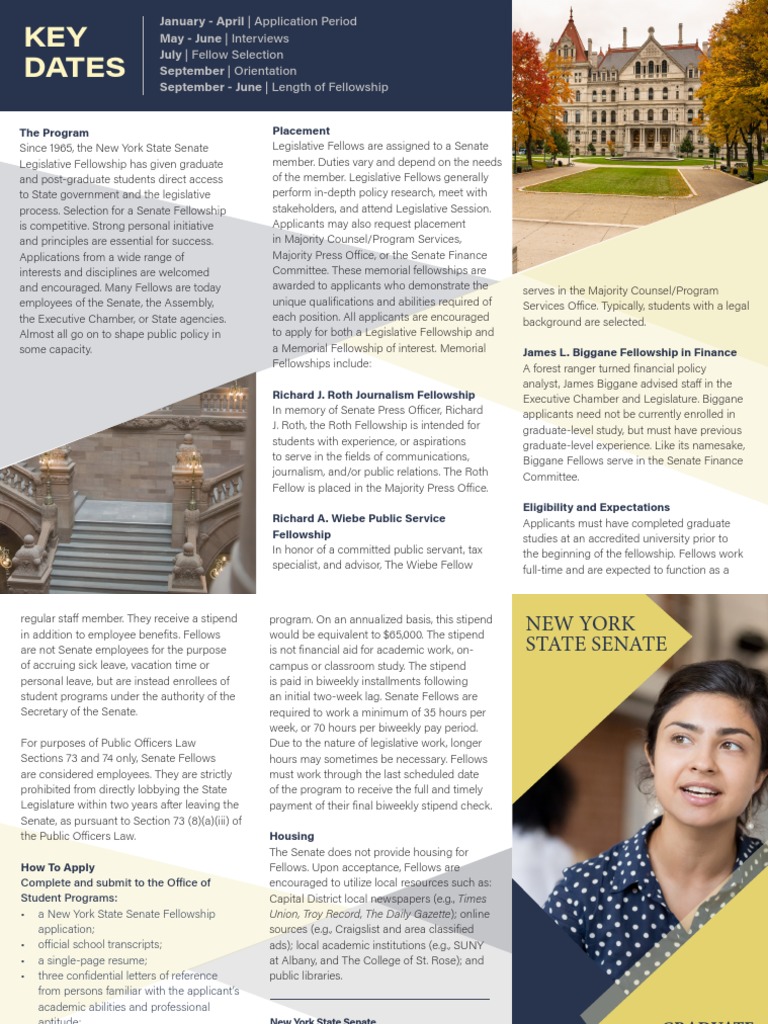 2022 Graduate Legislative Fellowship Program Description Brochure | PDF ...