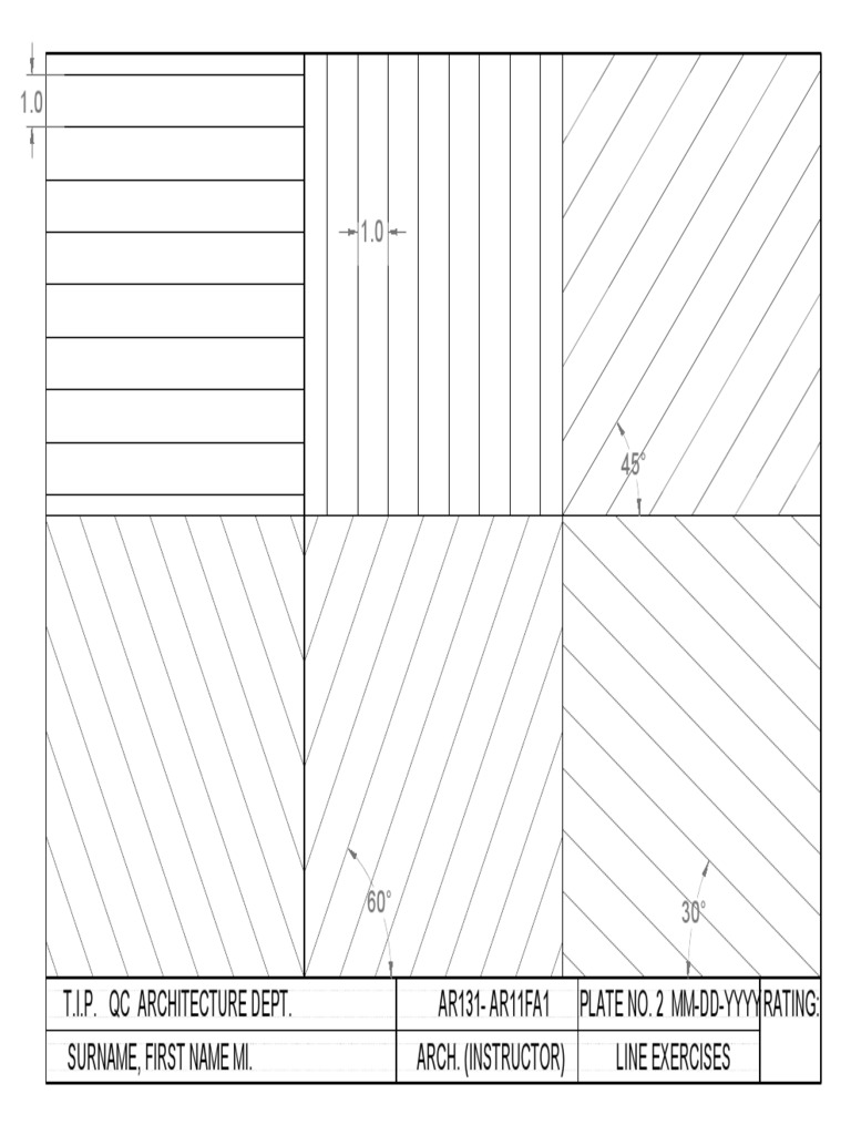 2.0 Plate # 2 Line Exercises | PDF