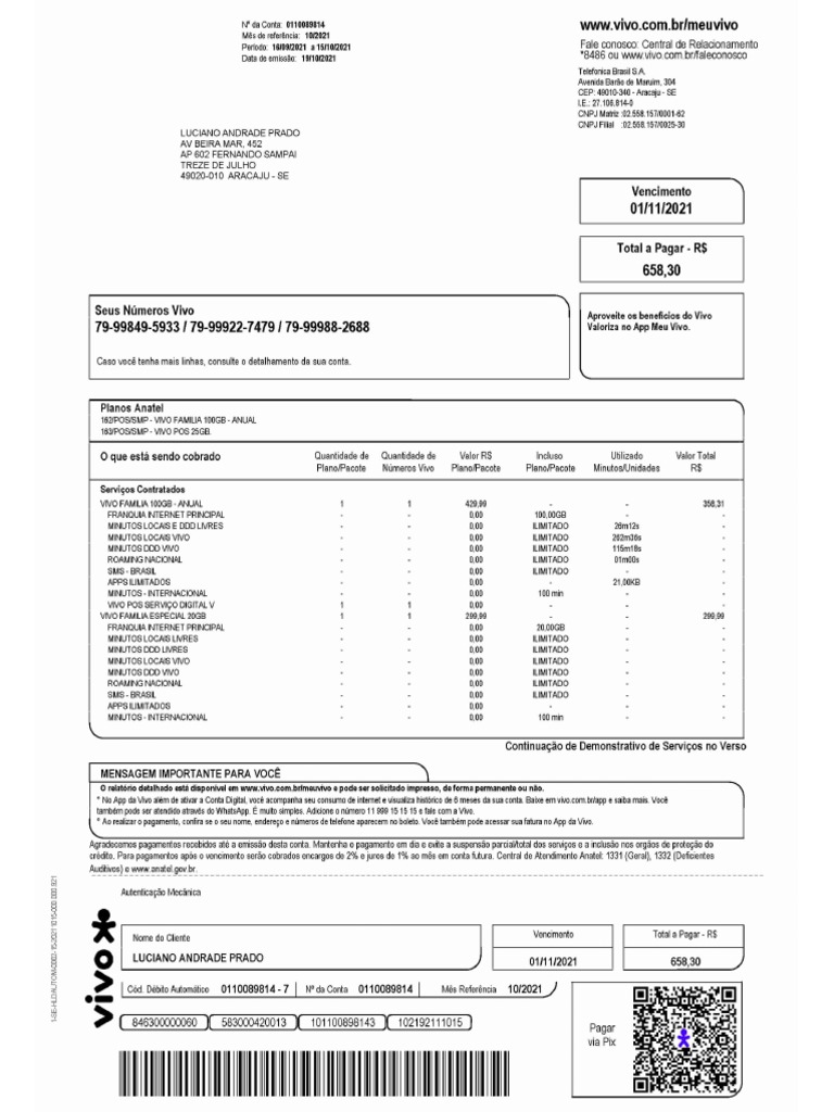 Fatura 0110089814 2021 101635174057972 | PDF