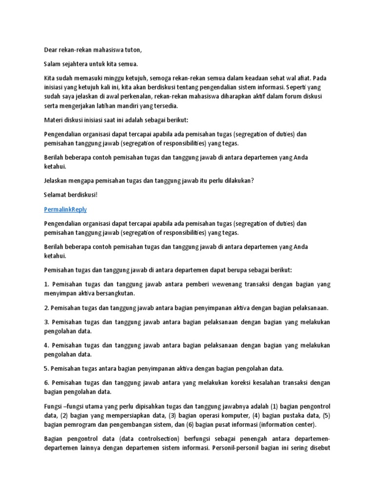 Diskusi 7 | PDF | Bisnis | Komputer