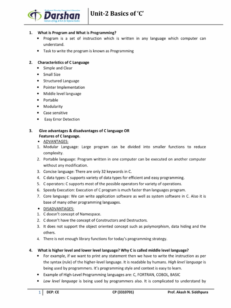 CP GTU Study Material E-Notes Unit-2 30102020025034AM | PDF