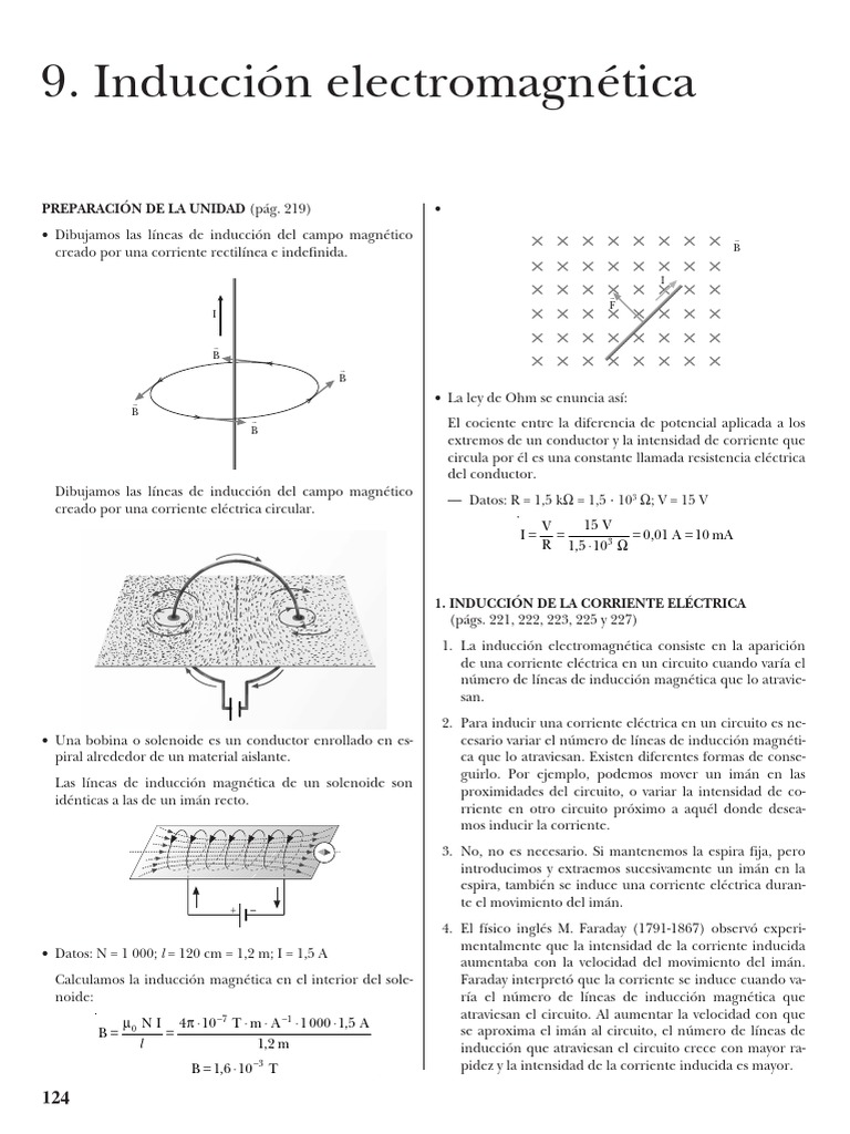 09 Induccion em | PDF | Inducción electromagnética | Corriente eléctrica