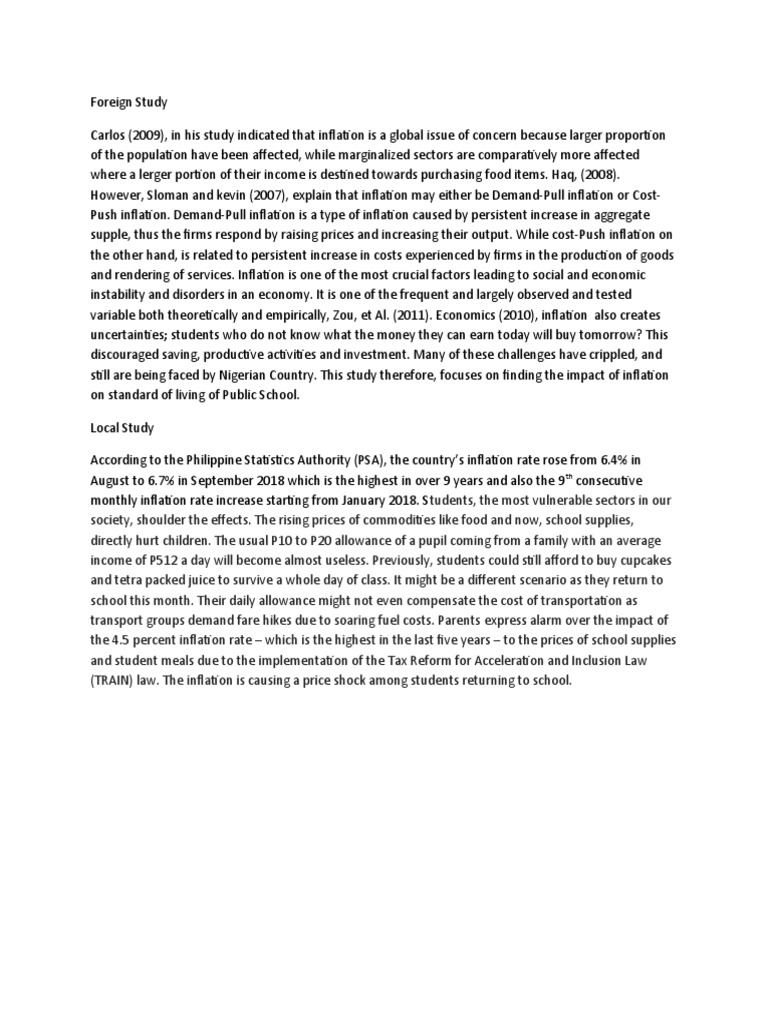 Foreign Study | PDF | Inflation | Money