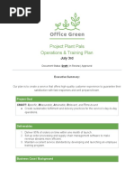 Project Plant Pals Operations & Training Plan | PDF | Goal | Employment