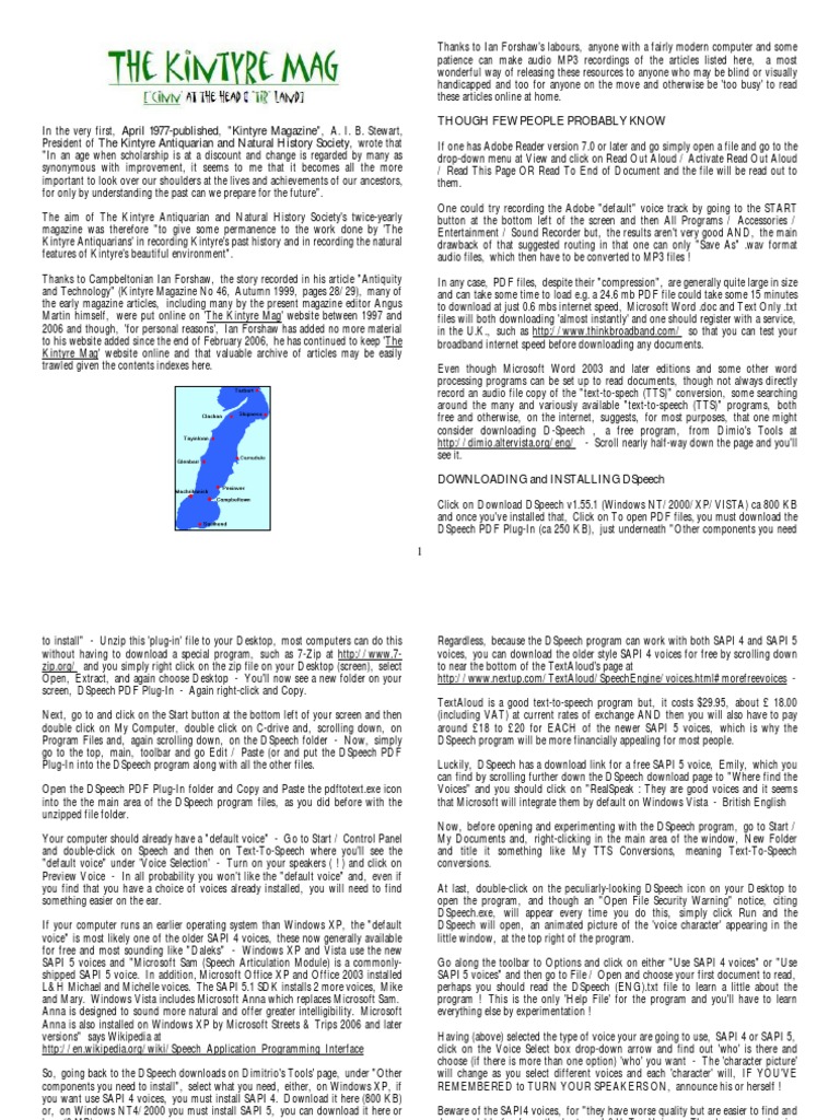 Kintyre Magazine - Web Edition - Contents | PDF | System Software ...