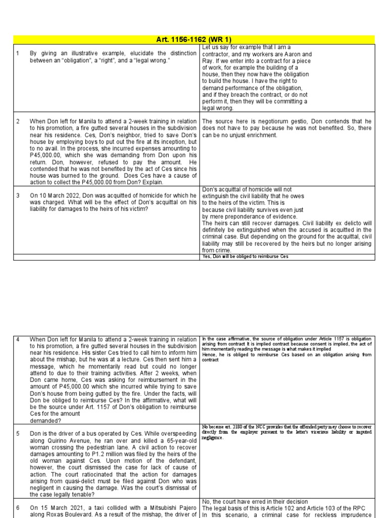 1HC Compiled Eval Qs 2 | PDF | Legal Liability | Promissory Note