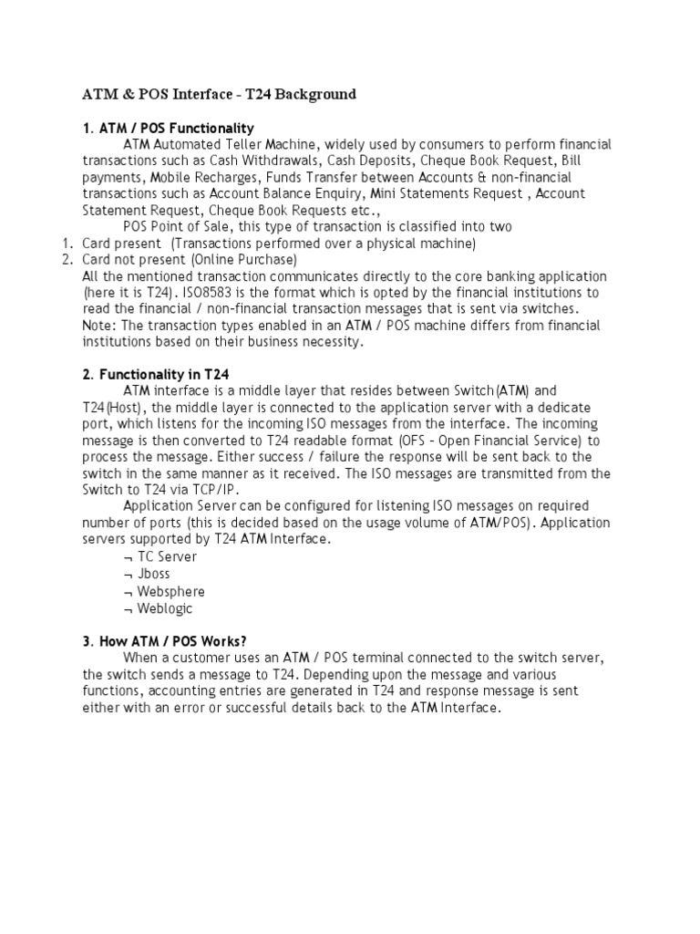 INTRF - MAPPING Background | PDF | Automated Teller Machine | Computing