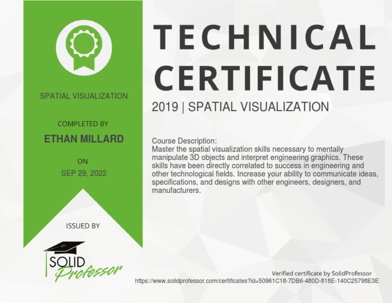 2019 - Spatial Visualization: Ethan Millard | PDF