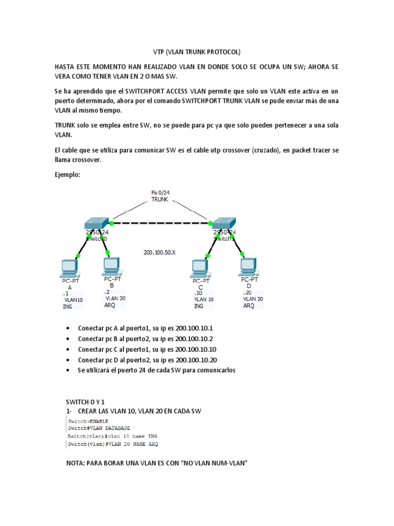 VTP 1 | PDF | Dirección IP | Arquitectura de Computadores