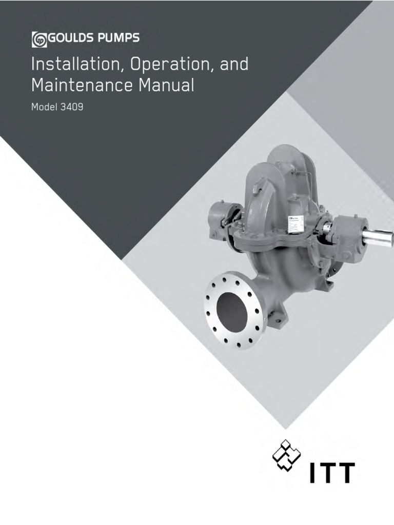 Iom 3409 | PDF | Pump | Bearing (Mechanical)