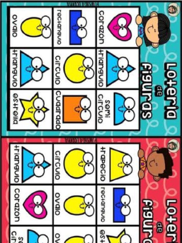 Loteria de Figuras Geometricas | PDF