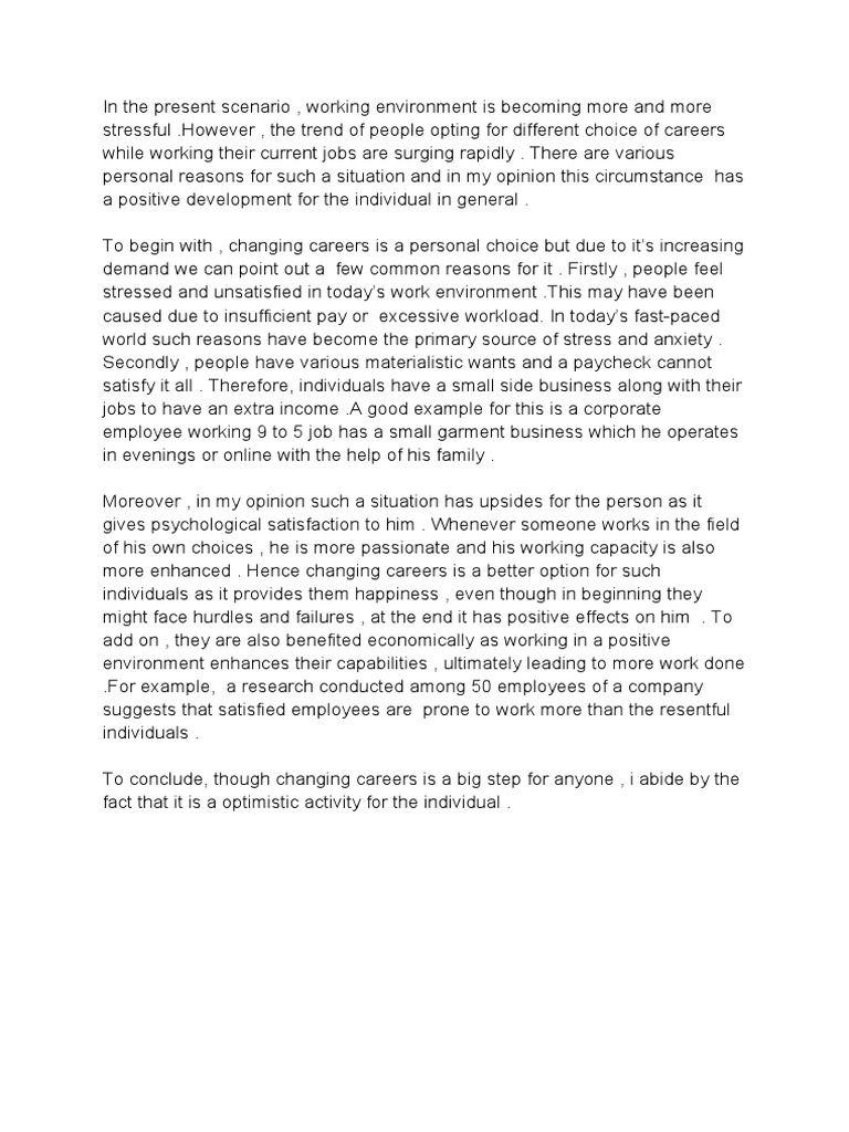 Ielts Essay Sample | PDF