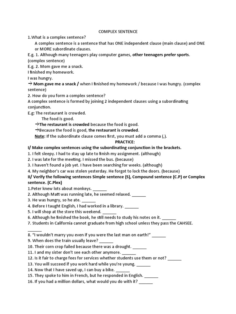 Viet-COMPLEX SENTENCE | PDF | Linguistics | Language Mechanics
