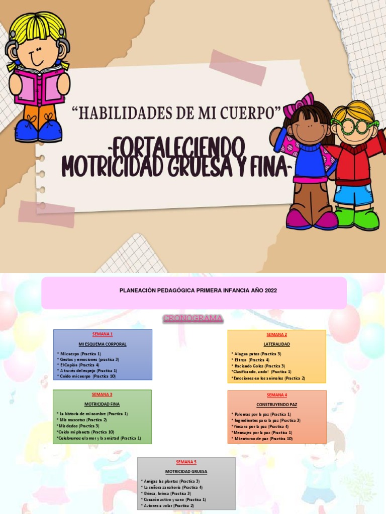 Planeacion Motricidad Fina y Gruesa Octubre 2022 | PDF | El embarazo