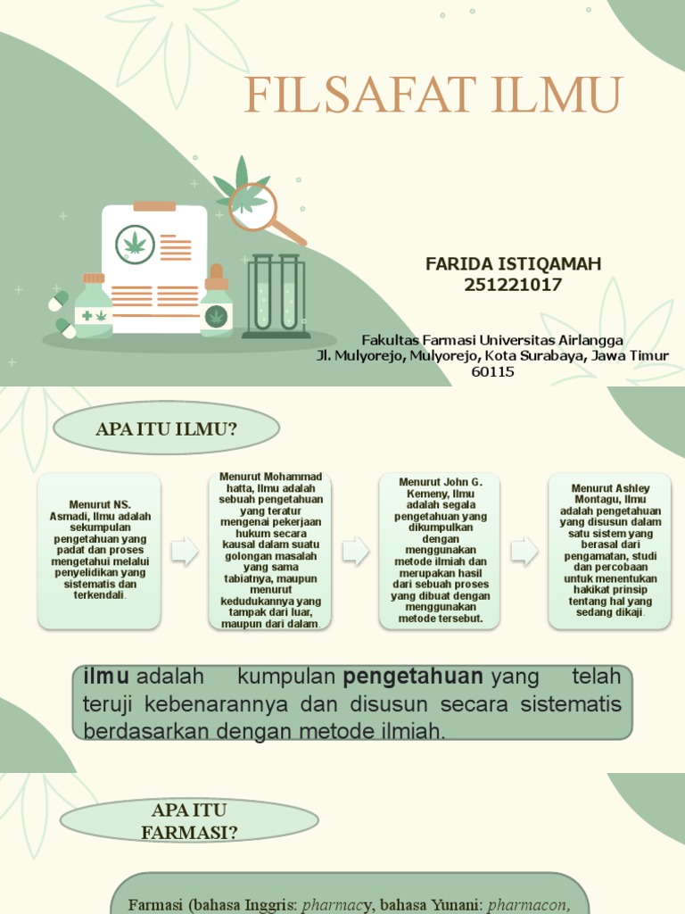 Farida Istiqamah 251221017 Filsafat Ilmu | PDF | Pengembangan Diri ...