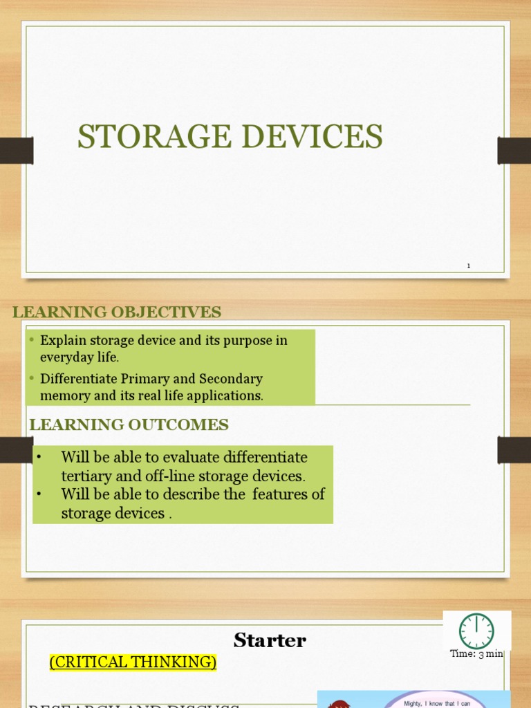 Grade 9 Storage Devices | PDF | Computer Data Storage | Data