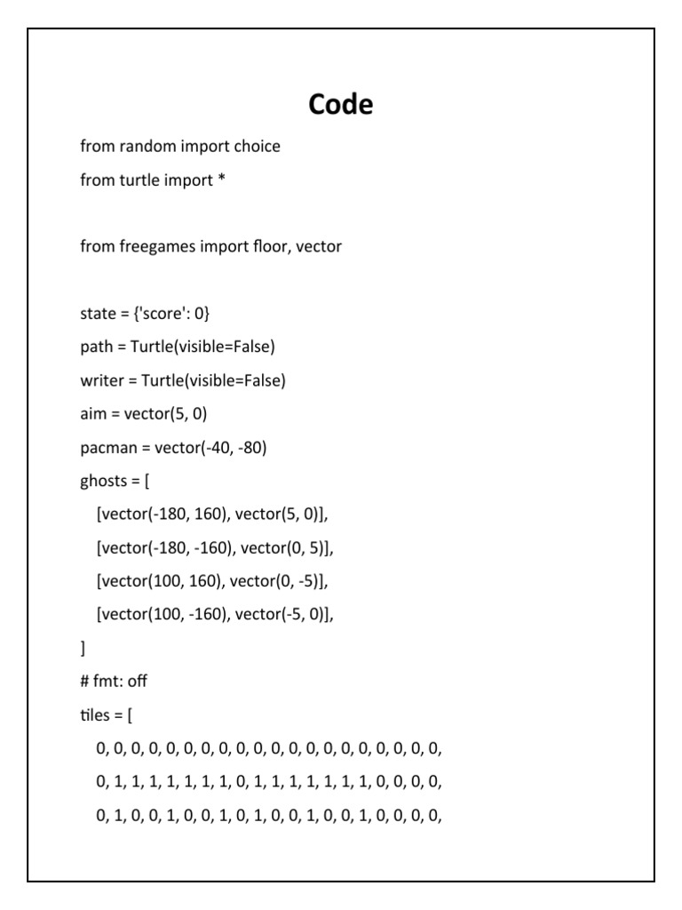 Python Project (Pac Man) | PDF | Computer Programming | Software Engineering