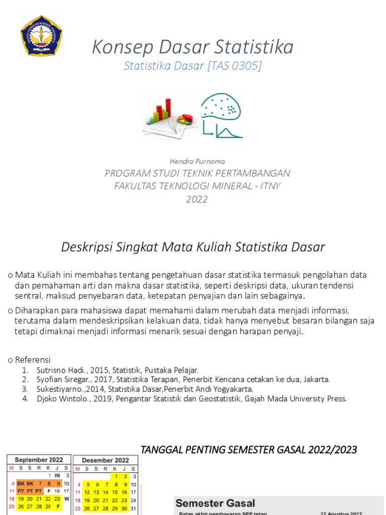 Konsep Dasar Statistika 2022 | PDF