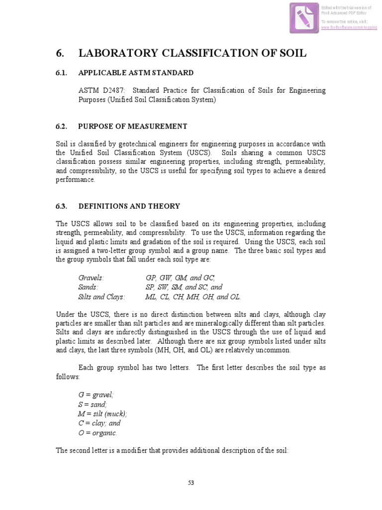 Laboratory Soil Classification System | PDF | Soil Mechanics | Silt