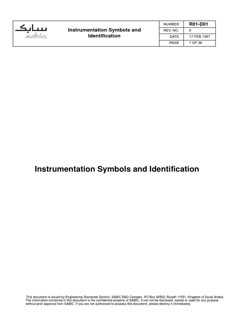 INST SYMBOLS & IDENTIFICATION | PDF