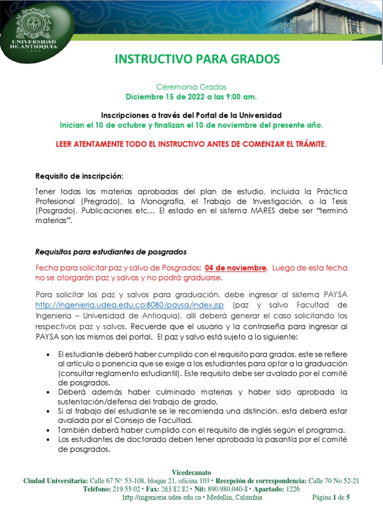 Instructivo en Word Diciembre 15 - 2022 | PDF