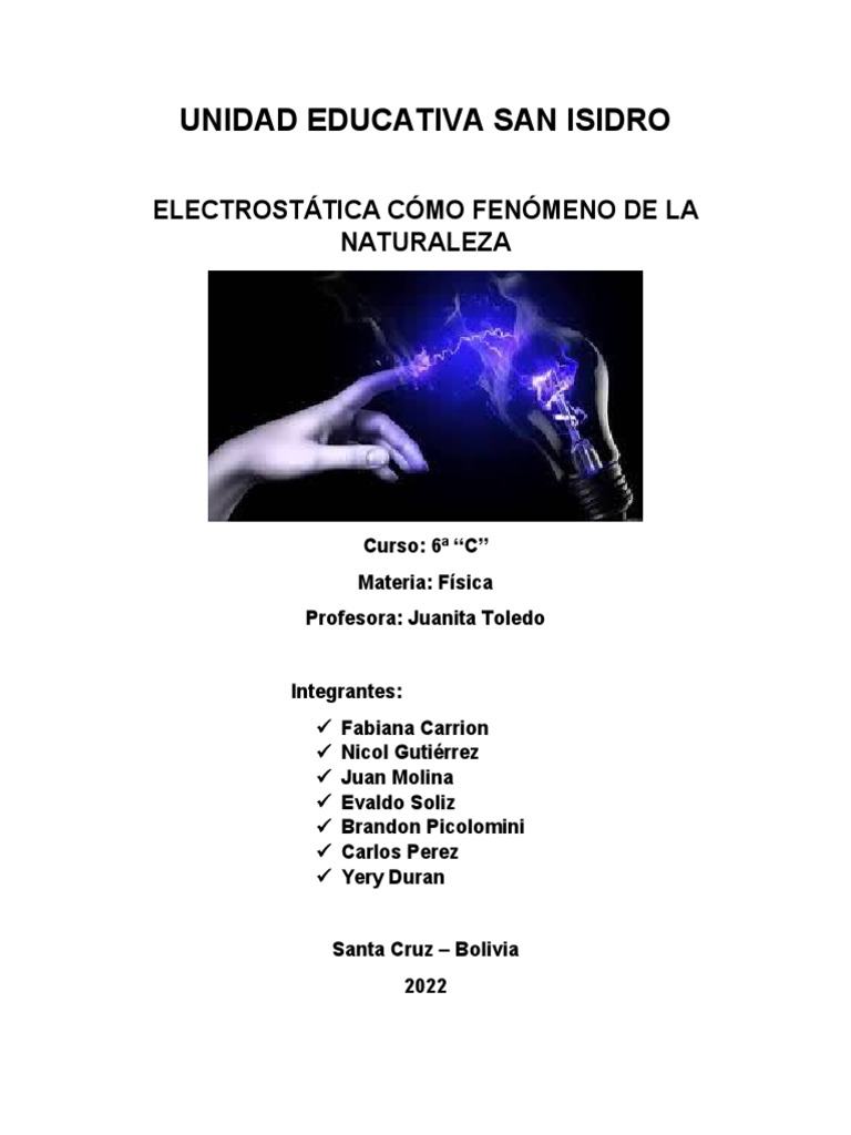 Introducción a la Electroestática | PDF | Electrostática | Carga eléctrica