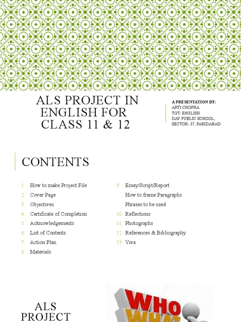 Als Project in English | Download Free PDF | Essays | Cognition