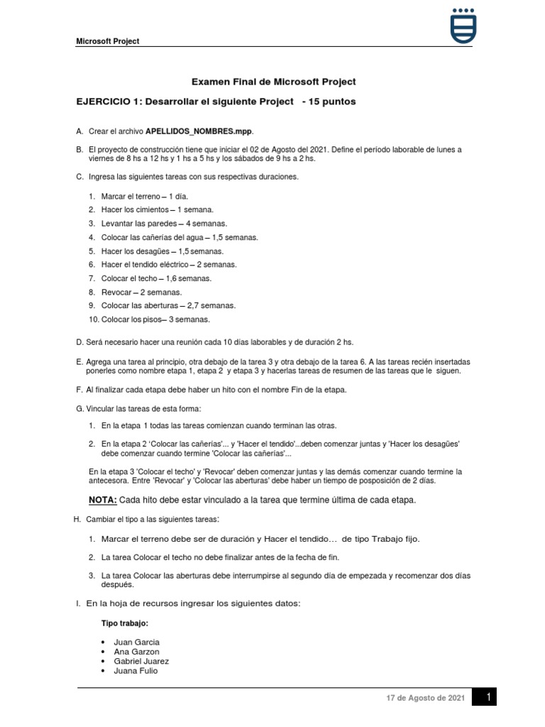 Examen Final Project | PDF