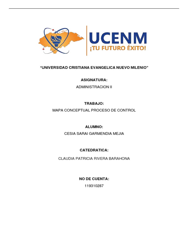 Mapa Conceptual Proceso de Control | PDF