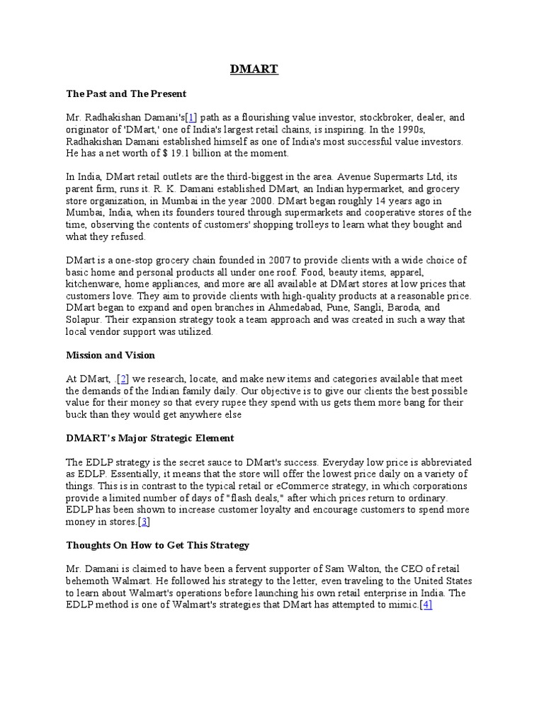 DMART MM Final (Report) | PDF | Retail | Market Segmentation