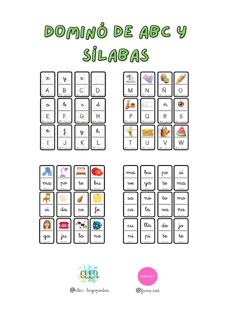 Juego Dominó ABC | PDF