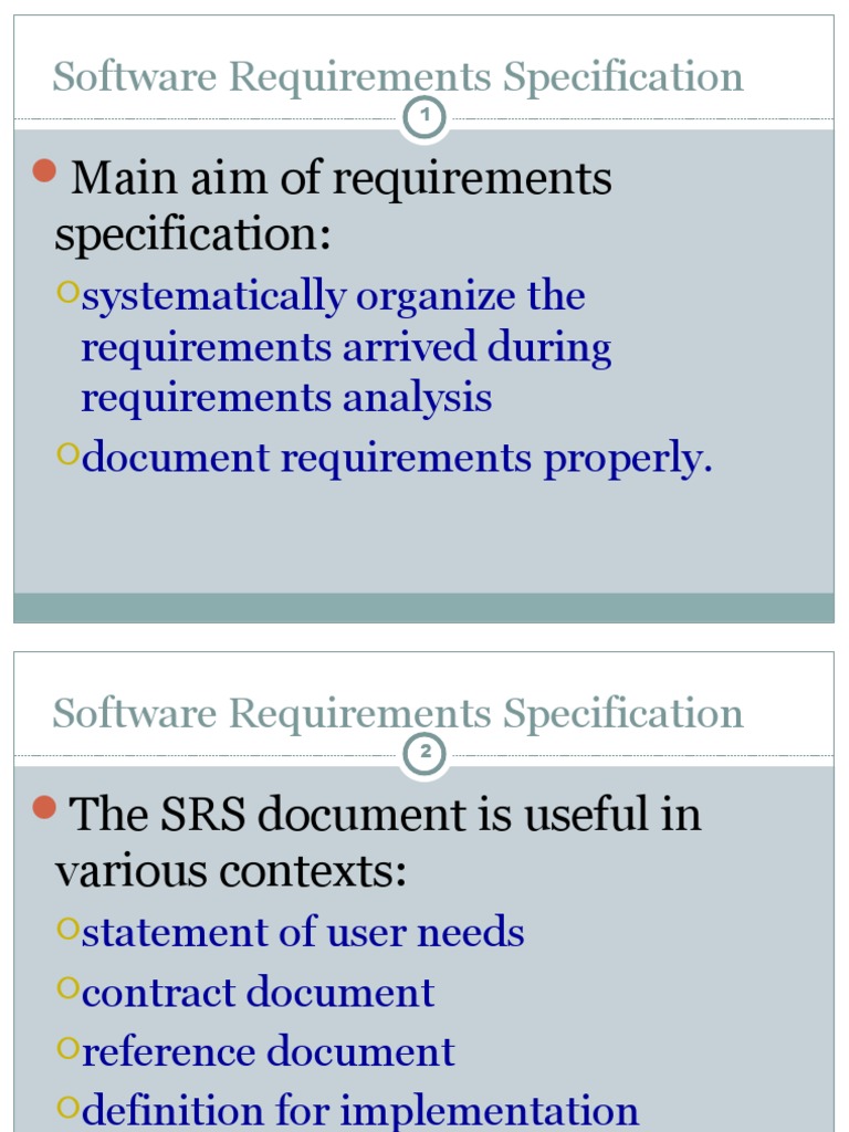 Software Requirements Specification | PDF | Specification (Technical Standard) | System