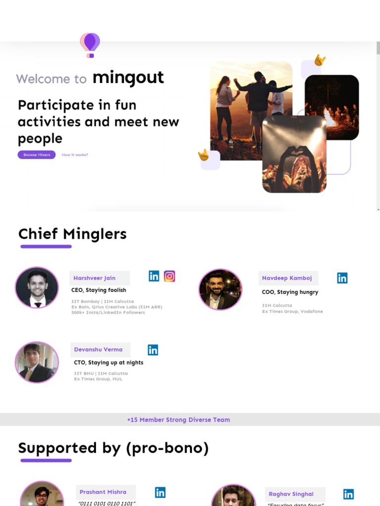 Mingout Pitch Sept 2022 - Final | PDF | Social Science