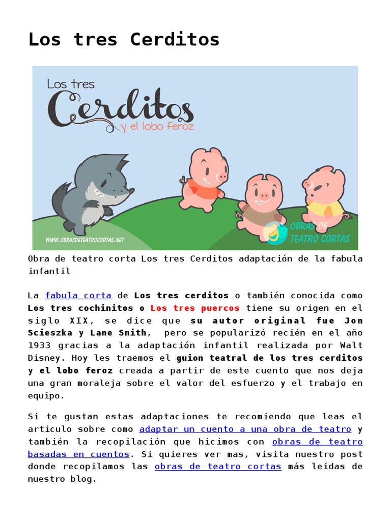 Los Tres Cerditos | PDF