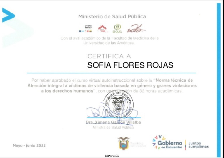 Norma Técnica de Atención Integral A Víctimas de VBG y GVDH - 1 Mayo 2022 - Certificado MSP | PDF