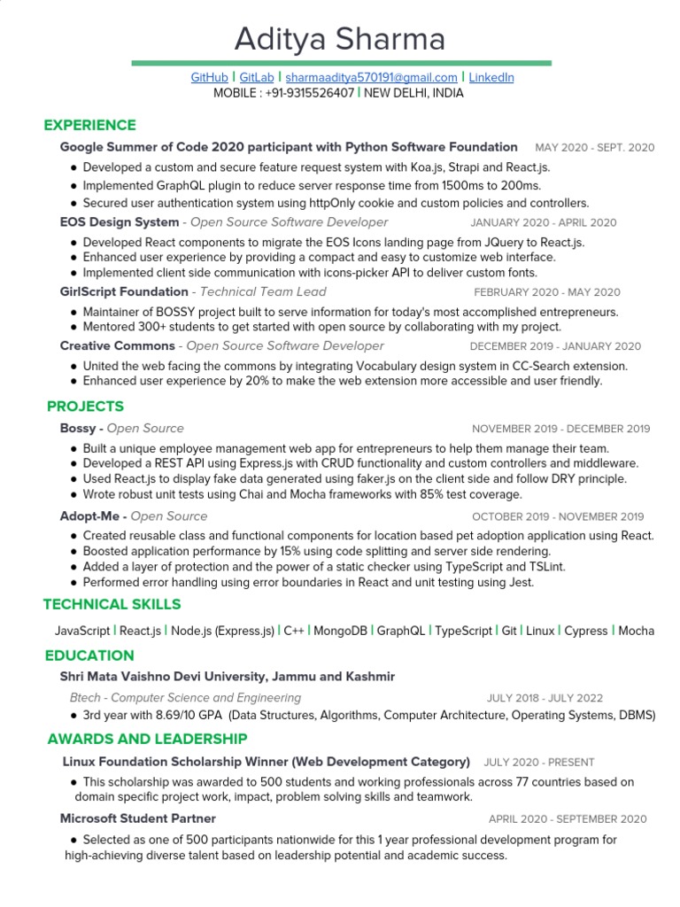 Open Source Software Developer: - Experience | PDF | Web Application ...