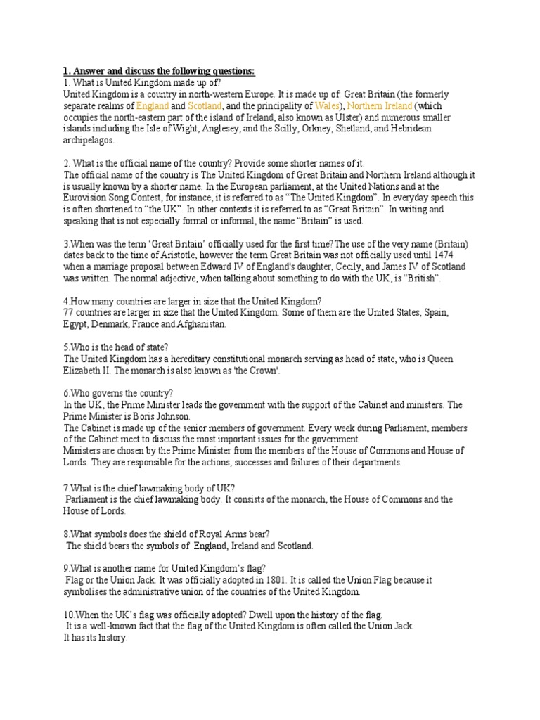 Practical Tasks 1. | PDF | United Kingdom | London