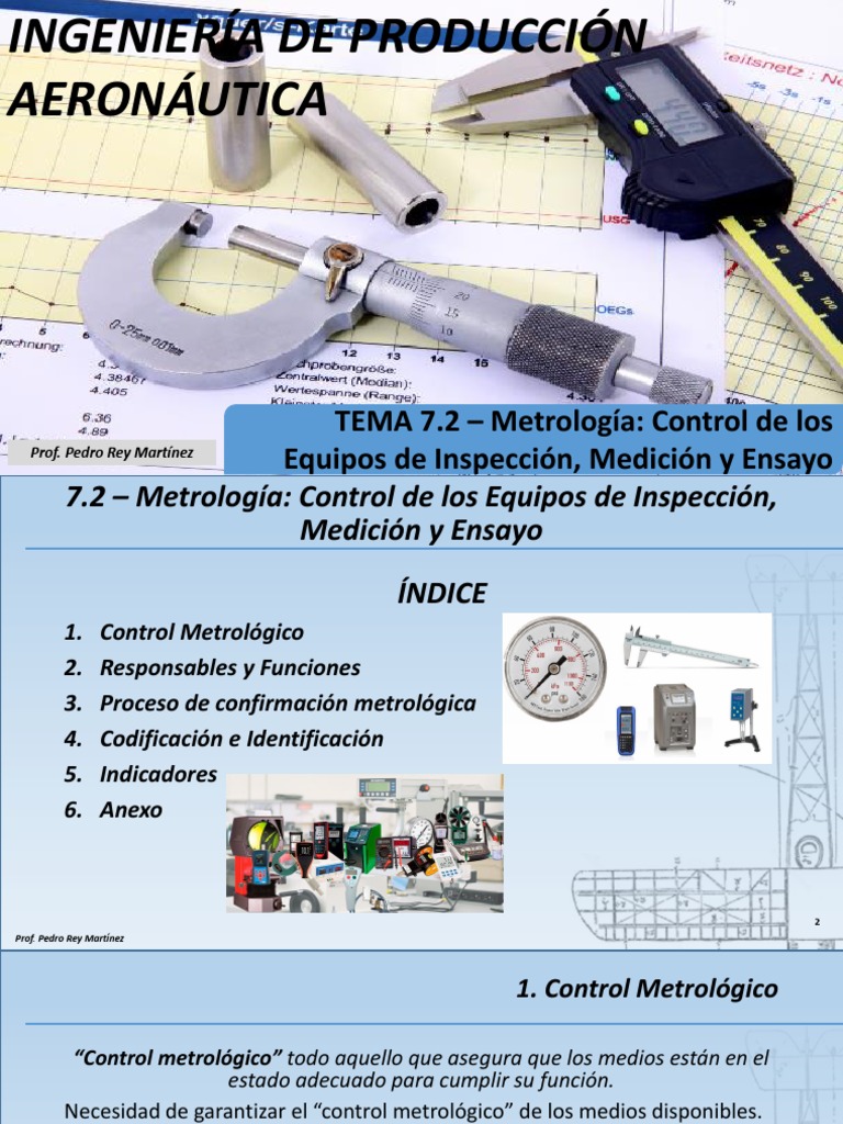 T7.2. - Control de Los Equipos de Inspección Medición y Ensayo | PDF ...