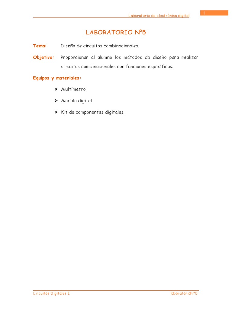 E Digitales Lab 5 | PDF | Ingenieria Eléctrica | Electrónica