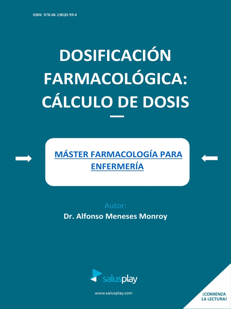 Isbn 9788419020994 - Dosificacion Farmacologica - Calculo de Dosis ...
