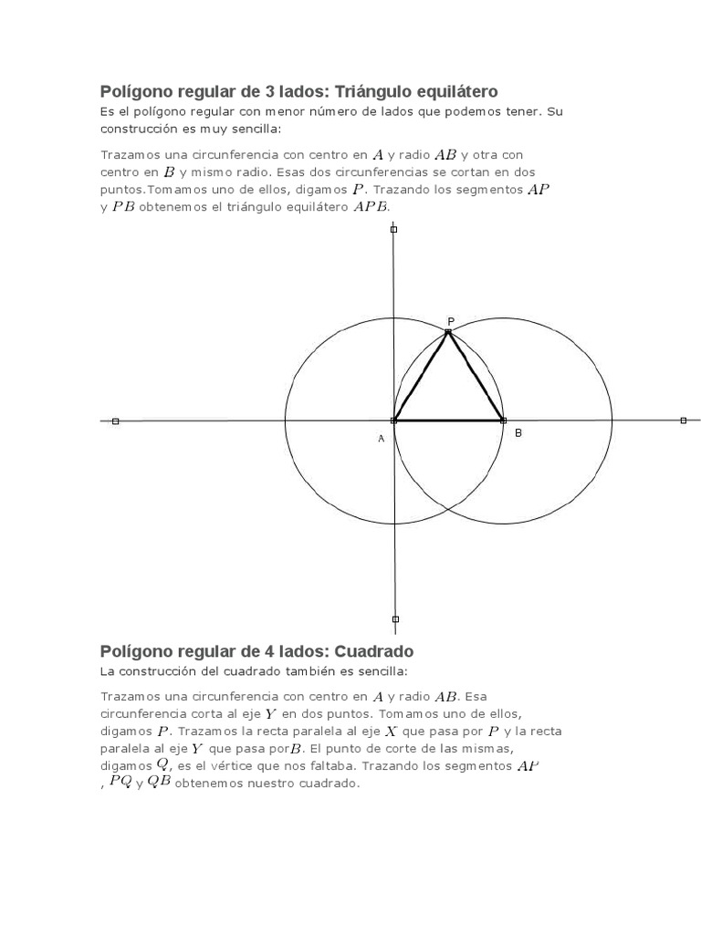 Polígono Regular de 3 Lados | PDF | Geometria clasica | Geometría Elemental
