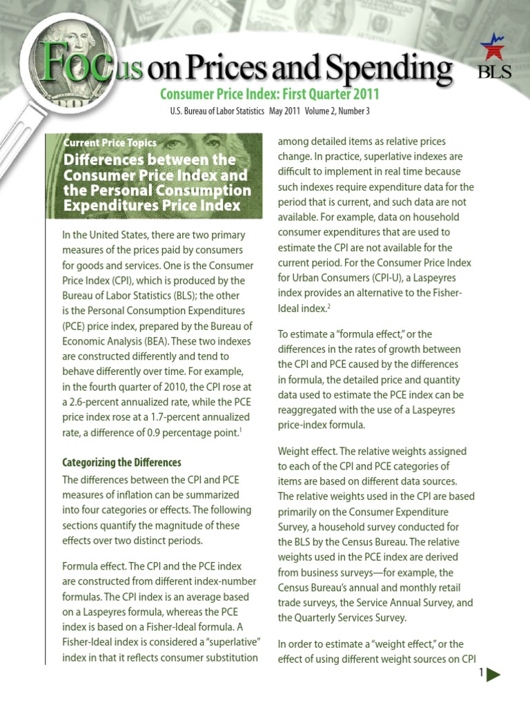 Differences Between The Consumer Price Index and The Personal ...